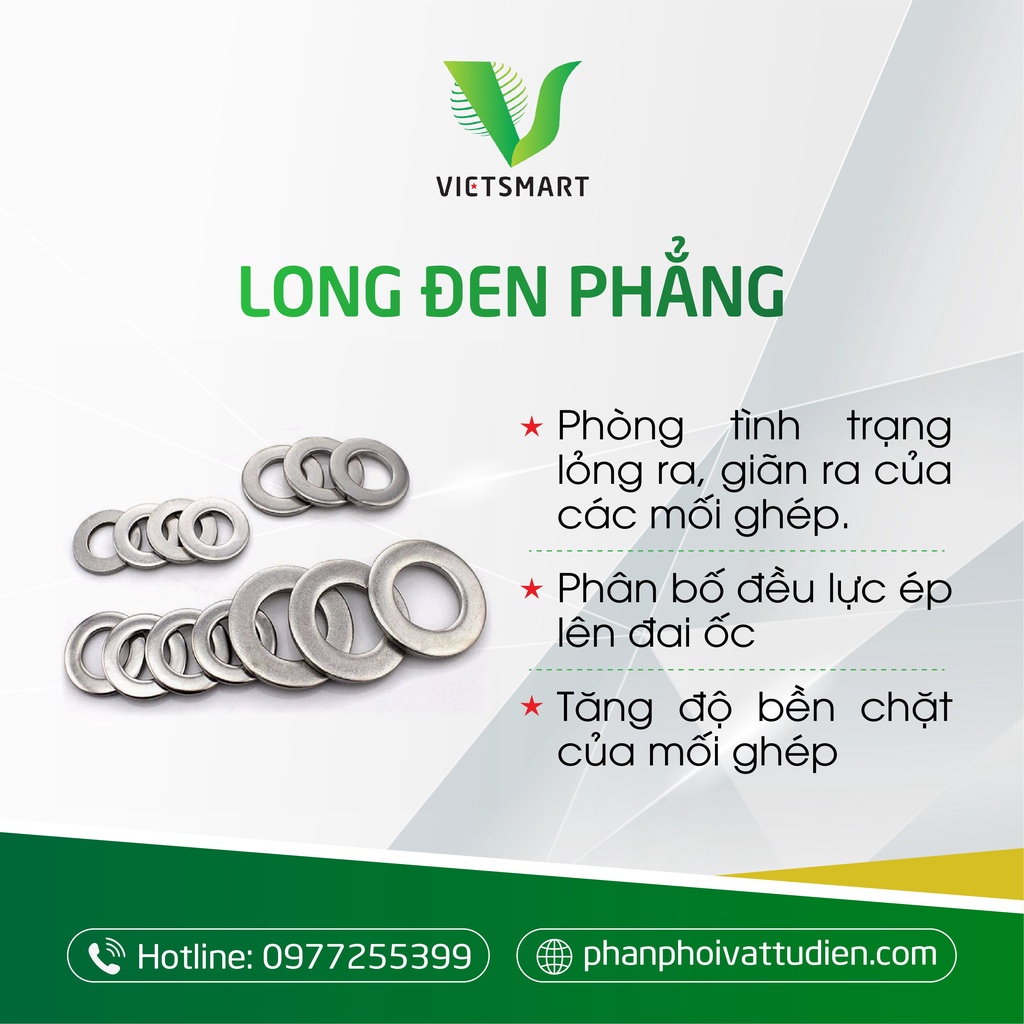 Long đen phẳng M6, M8, M10, M12 | Shopee Việt Nam