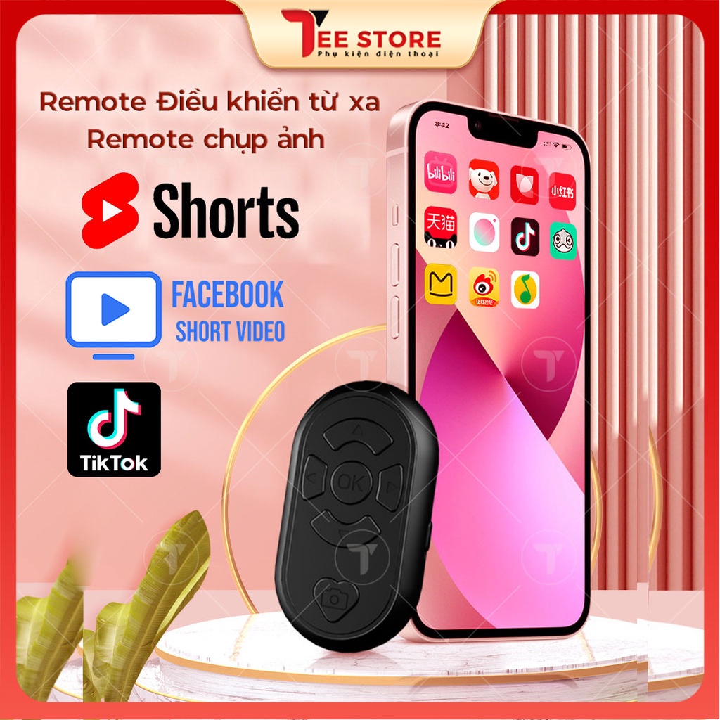 Remote Điều khiển từ xa có sạc, Remote chụp ảnh, lướt tiktok, youtube ...