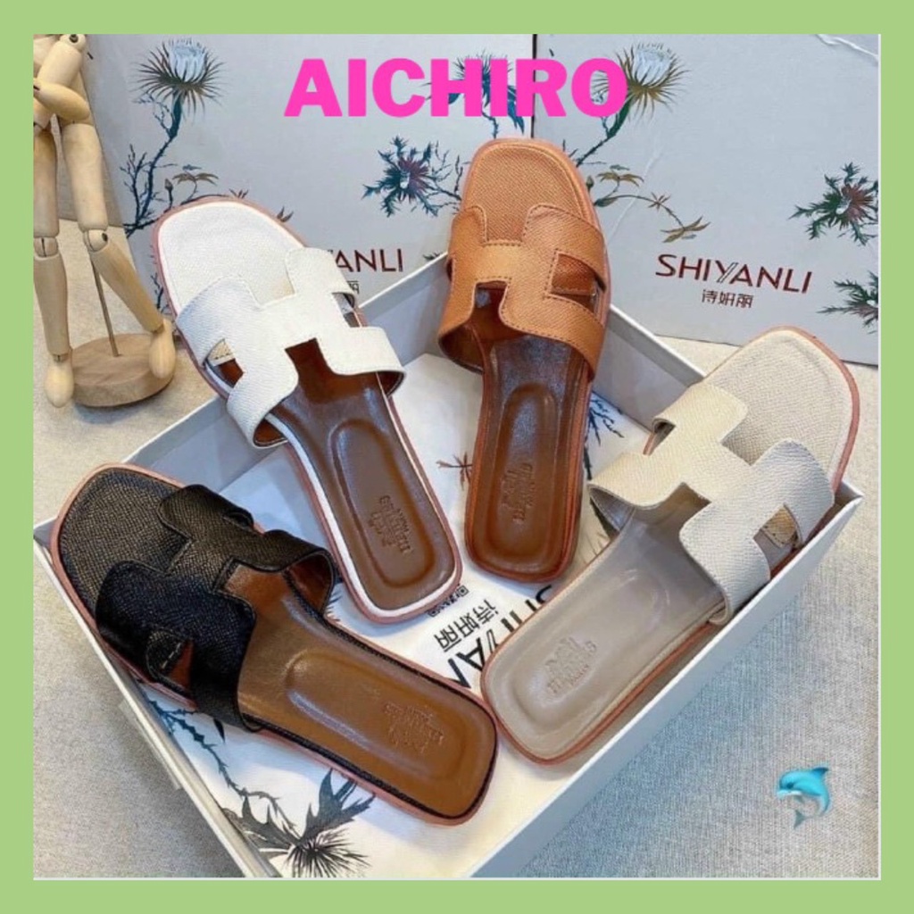 Dép nữ quai ngang chữ H nhiều màu đế chống trơn trượt,phụ kiện thời ...