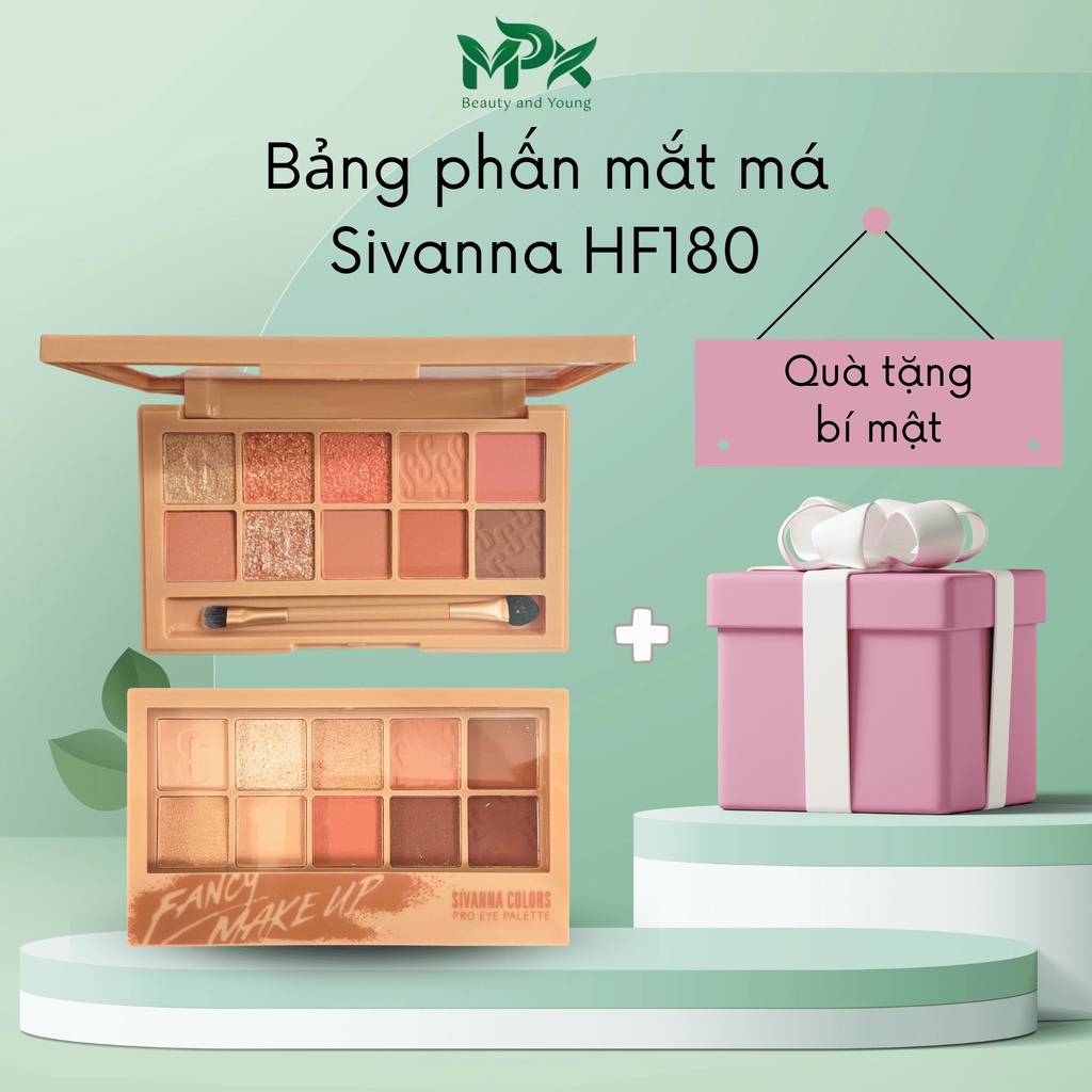 Bảng phấn mắt má trang điểm 10 ô Sivanna Colors Fancy Make-Up HF180 ...