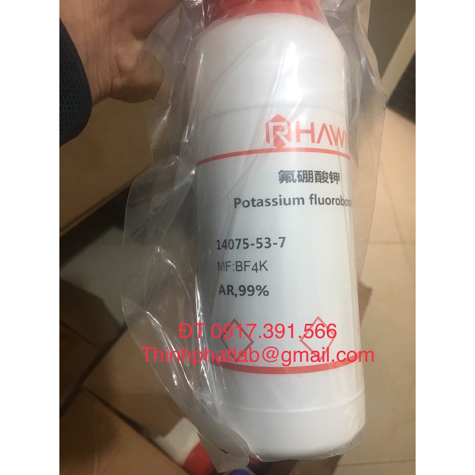 Hóa chất Potassium tetrafluoroborate KBF4 CAS 14075-53-7 chai 500g | Shopee Việt Nam