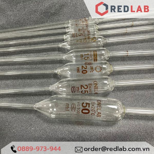 Pipet bầu thuỷ tinh 1 vạch 1ml 2 3 5 10 20 25 50 ml ONELAB Volumetric Pipette | Shopee Việt Nam