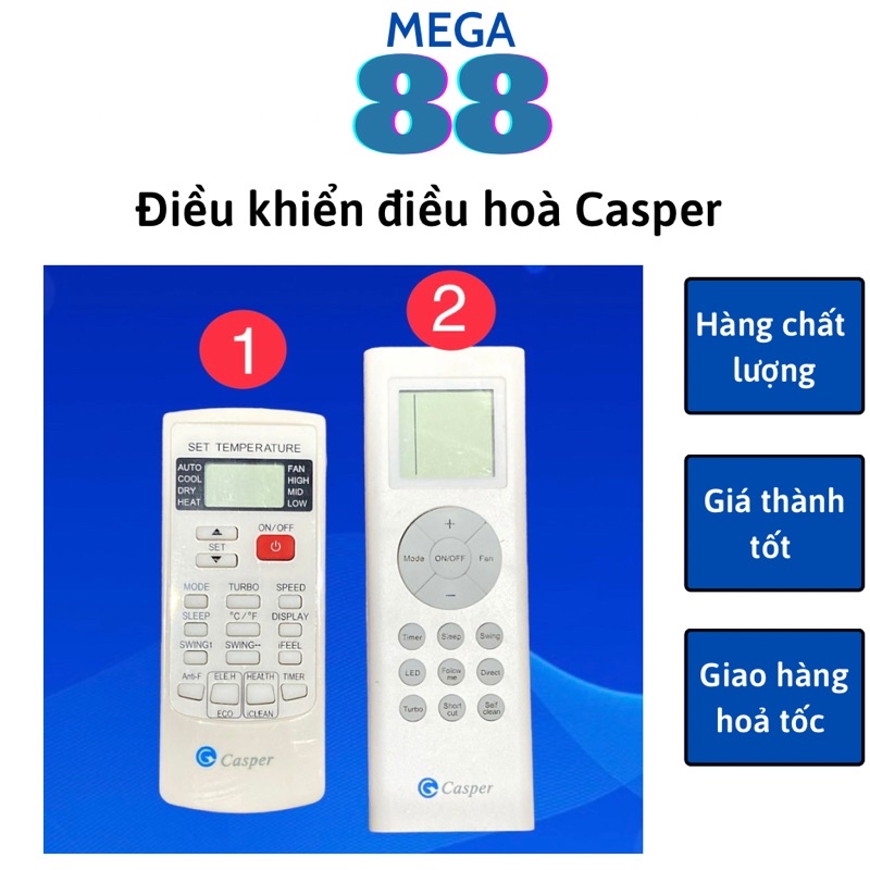 Điều khiển điều hoà Casper - remote máy lạnh casper | Shopee Việt Nam