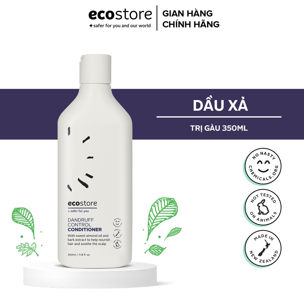 Dầu xả gốc thực vật ECOSTORE 350ml sạch gàu - thơm mát - bảo vệ da đầu EXP 08.2024 | Shopee Việt Nam