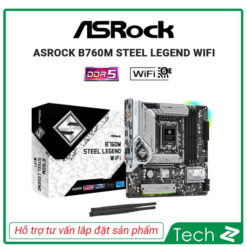 Mainboard ASROCK B760M Steel Legend WiFi DDR5 | Shopee Việt Nam