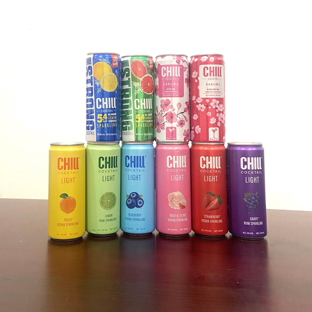 [Lon tự chọn] CHILL COCKTAIL các vị - Chuẩn vị Bar - Nước trái cây lên ...