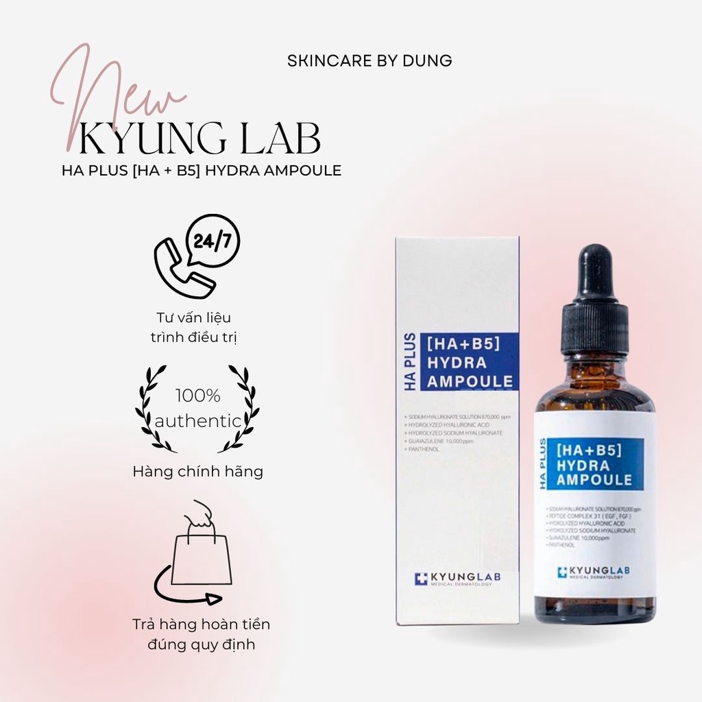 [Nhập hàng Công Ty] Tinh Chất Căng Bóng Da Kyung Lab Ha Plus HA + B5 Hydra Ampoule | Shopee Việt Nam