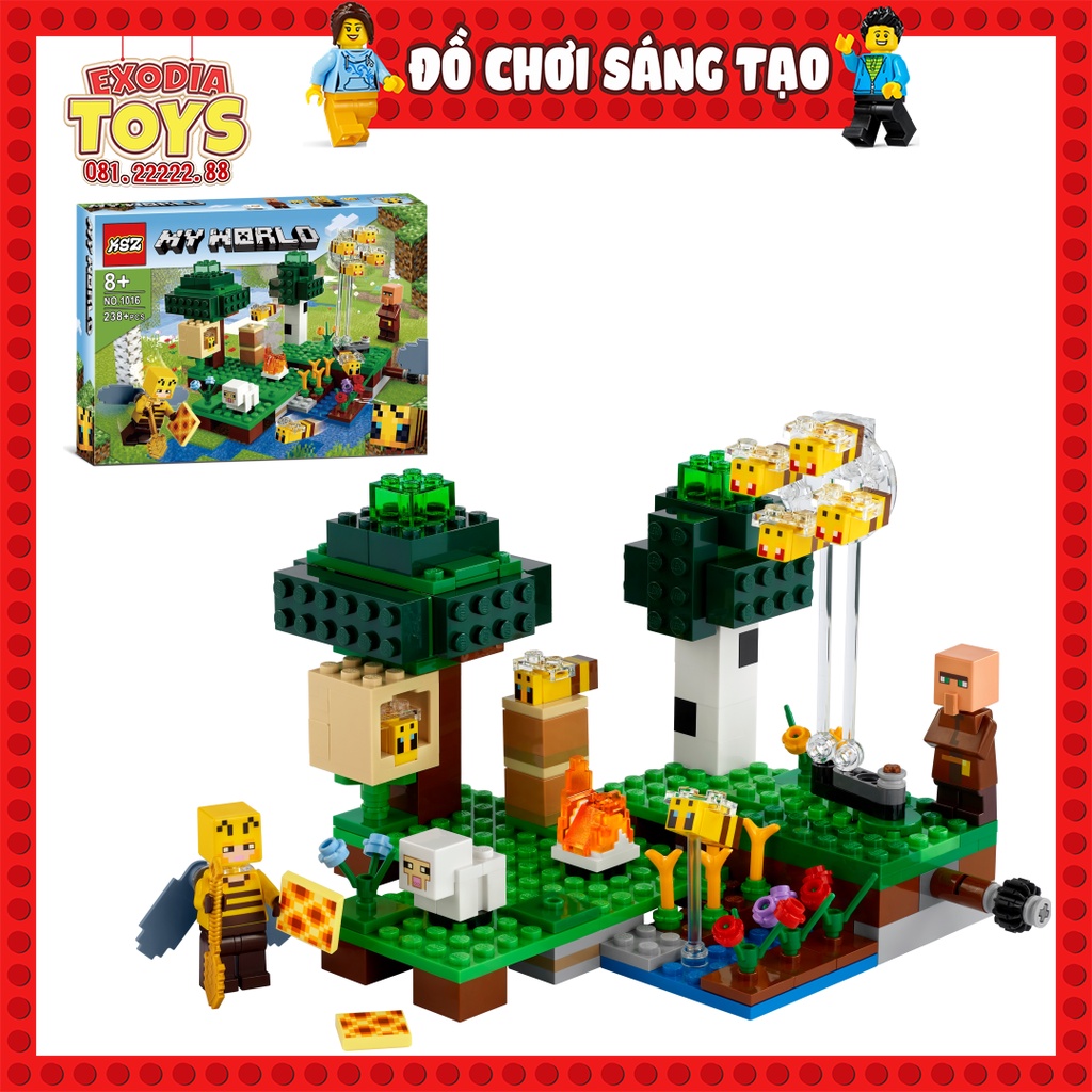 Xếp hình Minecraft Nông Trại Ong : The Bee Farm - Đồ Chơi Lắp Ghép Sáng ...