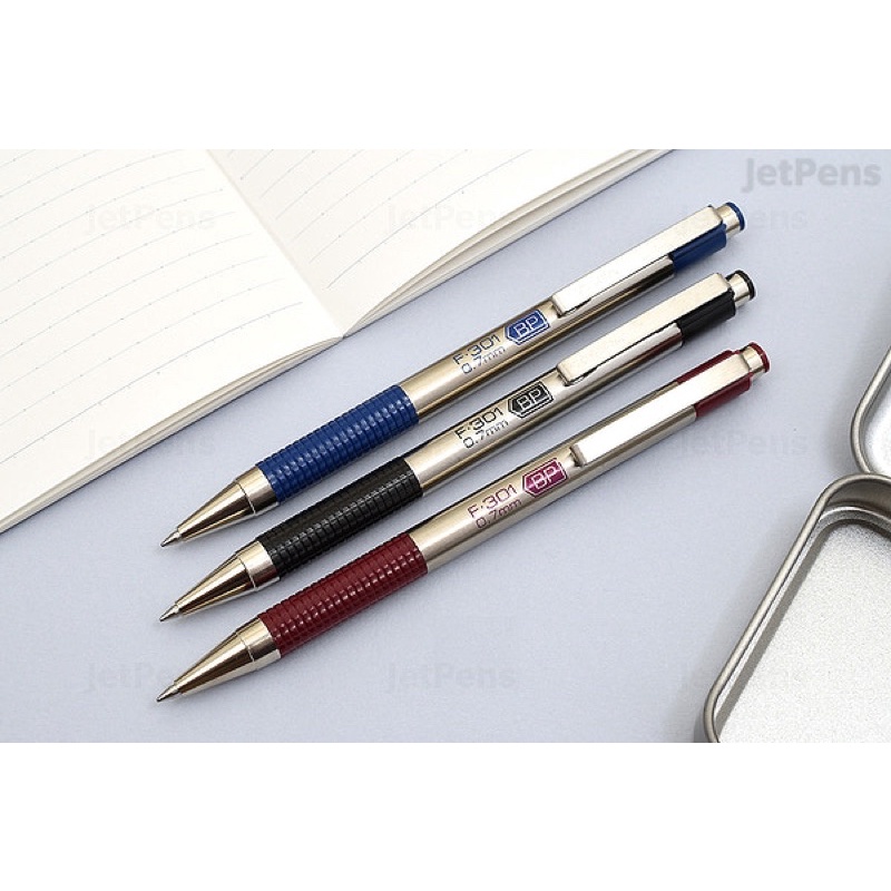 Bút Bi Bấm Kim Loại Zebra F301 Nhật Bản Chính Hãng | Shopee Việt Nam
