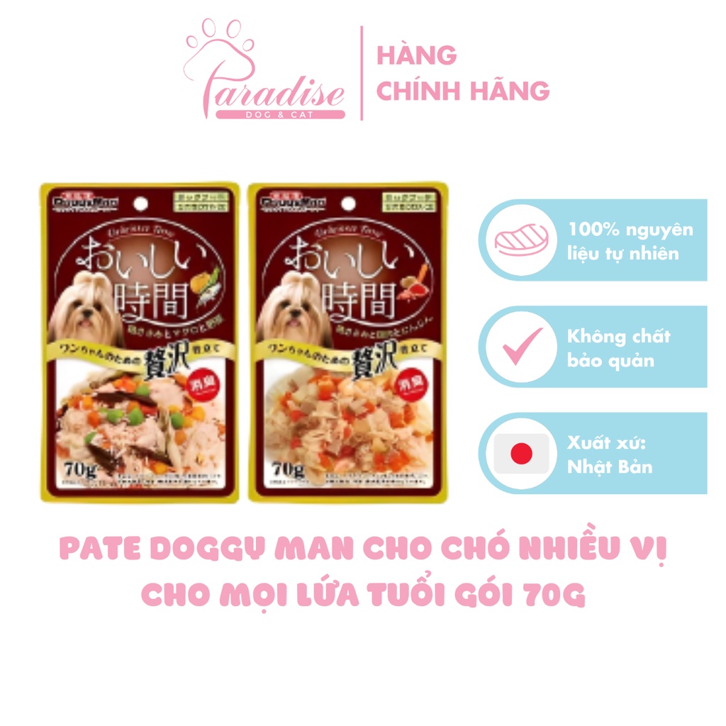 Pate Doggy Man Cho Chó Nhiều Hương Vị Tươi Ngon Giàu Dinh Dưỡng Cho Sức ...