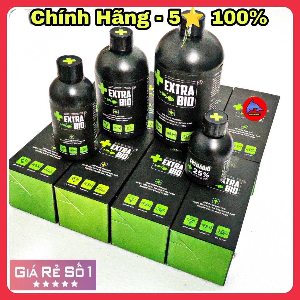 Vi Sinh Làm Trong Nước Bể Cá Cảnh Extra Bio chai dung tích 50ml, 100mli, 125ml, 250ml | Shopee ...