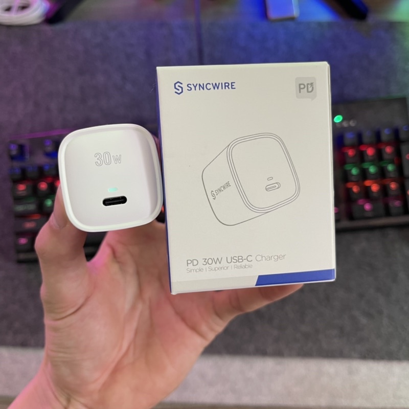 Củ sạc nhanh Gan 30W Syncwire - Hỗ trợ SẠC SIÊU NHANH pps cho SS. NewFullbox AC678- Hàng a.mazon ...