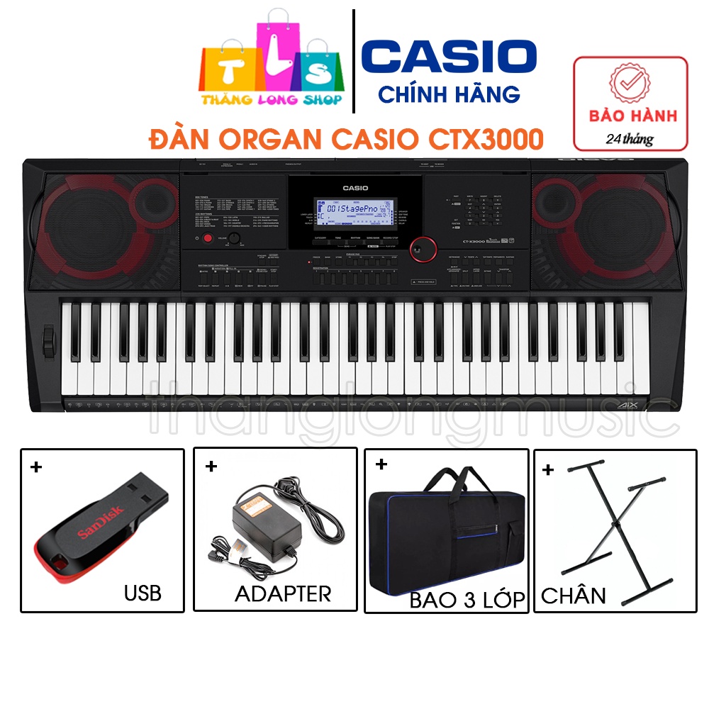 Chính hãng Đàn Organ di động 61 phím Casio CTX3000 - Casio Keyboard CTX ...