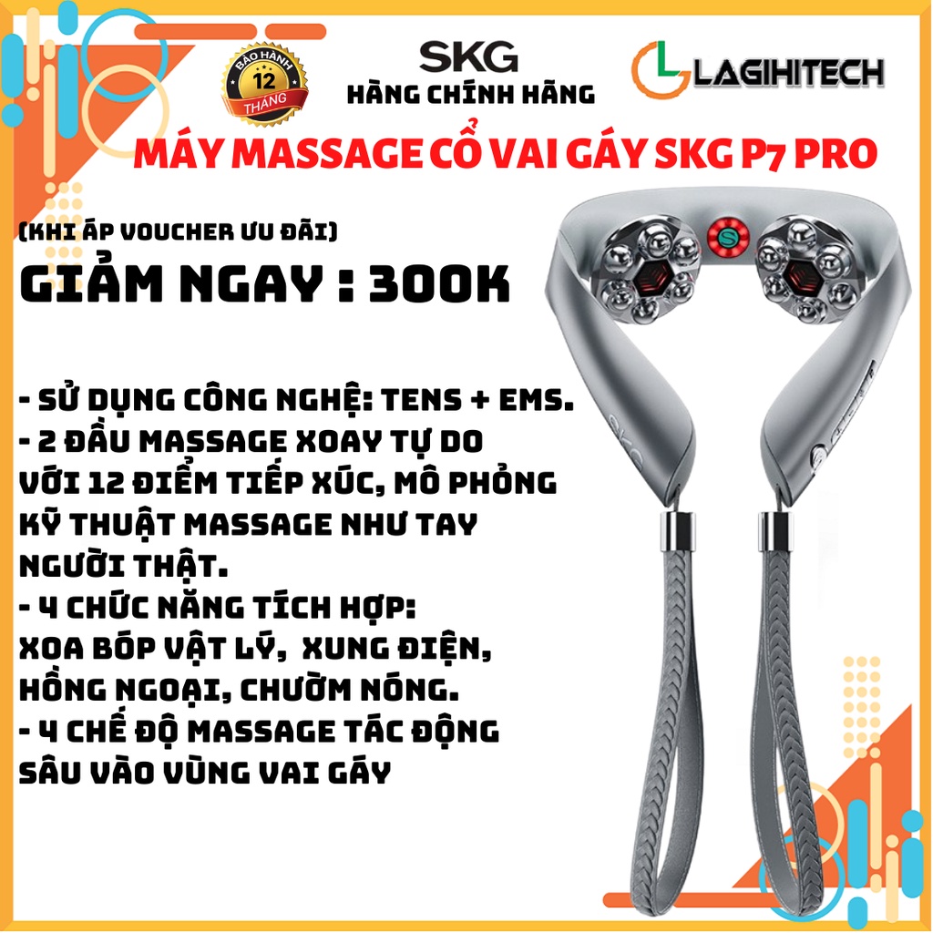 Máy massage cổ SKG P7 PRO - Hàng Chính Hãng | Shopee Việt Nam