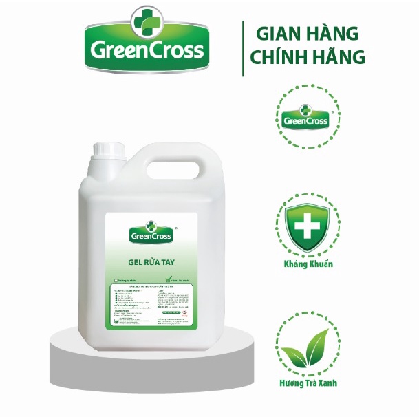 Combo GEL rửa tay kháng khuẩn vượt trội Green Cross Hương Trái Cây Can ...