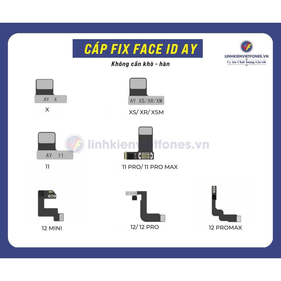 Cable Fix FaceID, fix PIN AY series X -11 -12 box A108 | Shopee Việt Nam