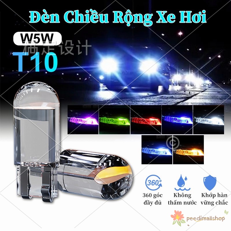 Đèn LED T10/ Đèn LED COB T10/ Đèn W5W 12V Cho Xe Hơi/ Biển Số Xe Hơi ...
