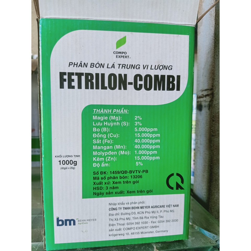 Phân bón lá vi lượng FETRILON COMBI BM gói 25 gram | Shopee Việt Nam