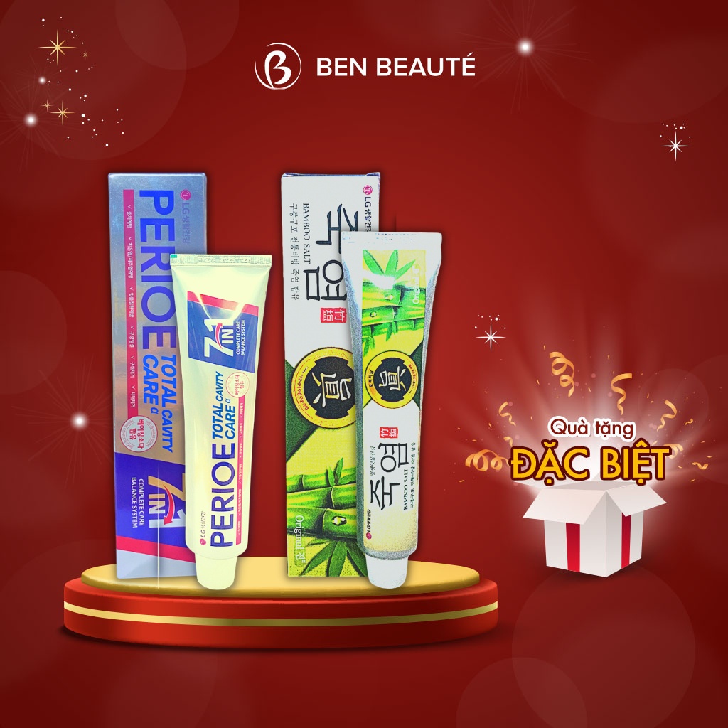 Kem Đánh Răng 7in1 LG PERIOE TOTAL CARE 180G - BAMBOO SALT 160G [HÀN QUỐC] | Shopee Việt Nam