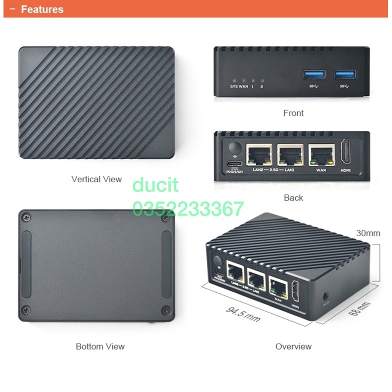 Router OpenWRT, NanoPi R5S, wifi6, Lan 2.5G | Shopee Việt Nam