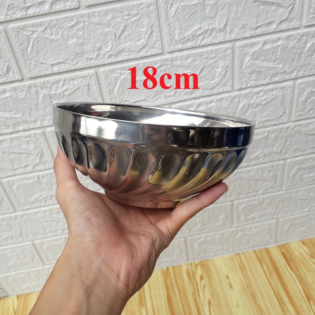 Tô inox cách nhiệt 2 lớp chống nóng size 14cm 16cm 18cm 20cm - Bát ăn ...