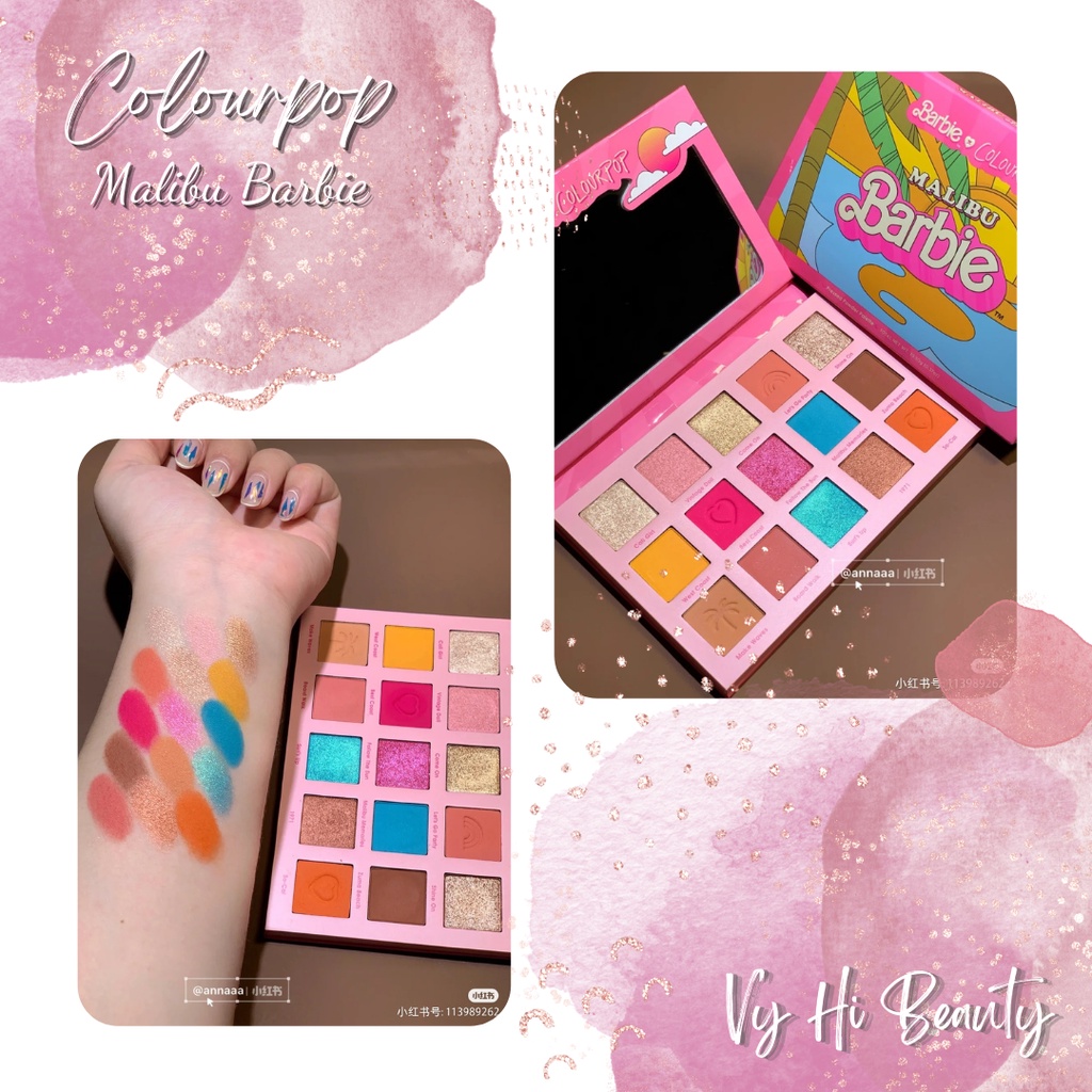 Bảng mắt Colourpop Malibu Barbie 15 ô | Shopee Việt Nam