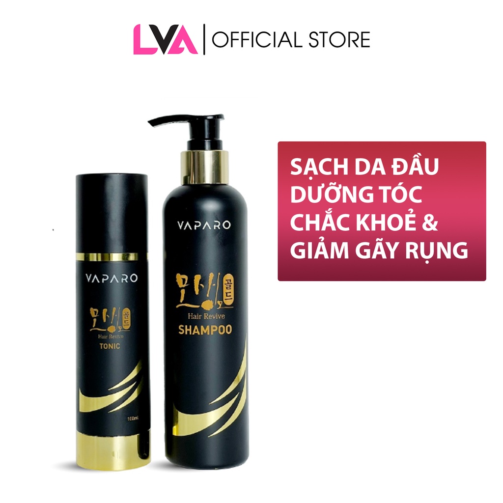 COMBO Gội Xịt dưỡng - Ngăn ngừa rụng tóc, dành cho da đầu yếu Vaparo ...