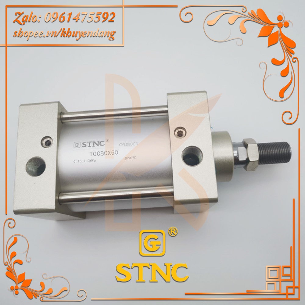 Xi Lanh Khí Nén Đế Vuông STNC TGC80 (S - có từ tính) | Shopee Việt Nam