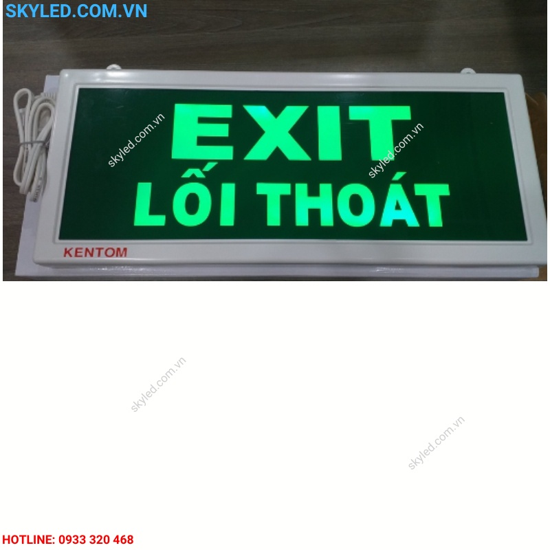 Đèn Exit dạng hộp 2 mặt, KT-620, sử dụng super led KENTOM | Shopee Việt Nam
