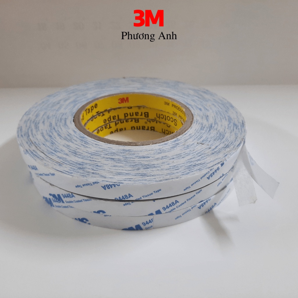 Băng keo 2 mặt chịu nhiệt 3M-9448A [100% Chính hãng], siêu dính chịu nhiệt đến 150oC | Shopee ...