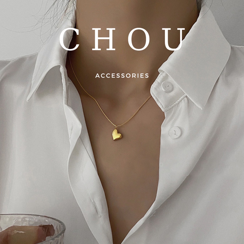 Dây Chuyền Titan, Vòng Cổ Titan Hình Trái Tim | CHOU ACCESSORIES ...