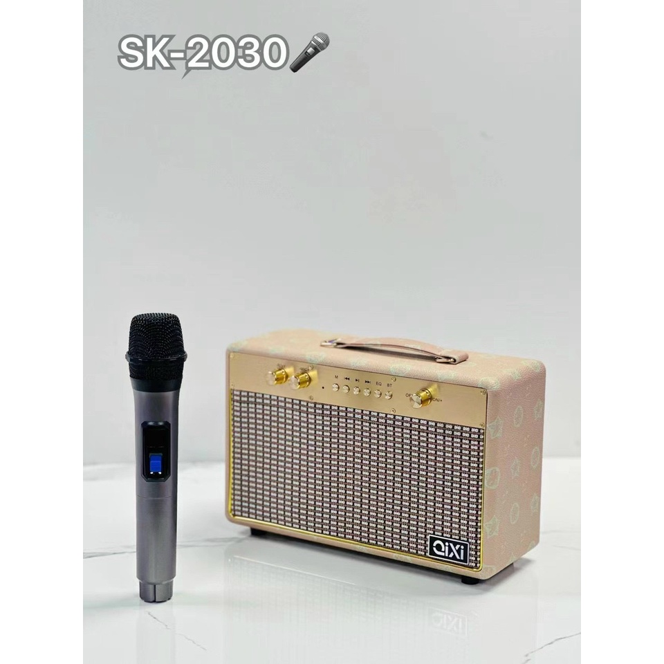 Loa Karaoke SK-2030 tặng kèm 1 míc không dây | Shopee Việt Nam