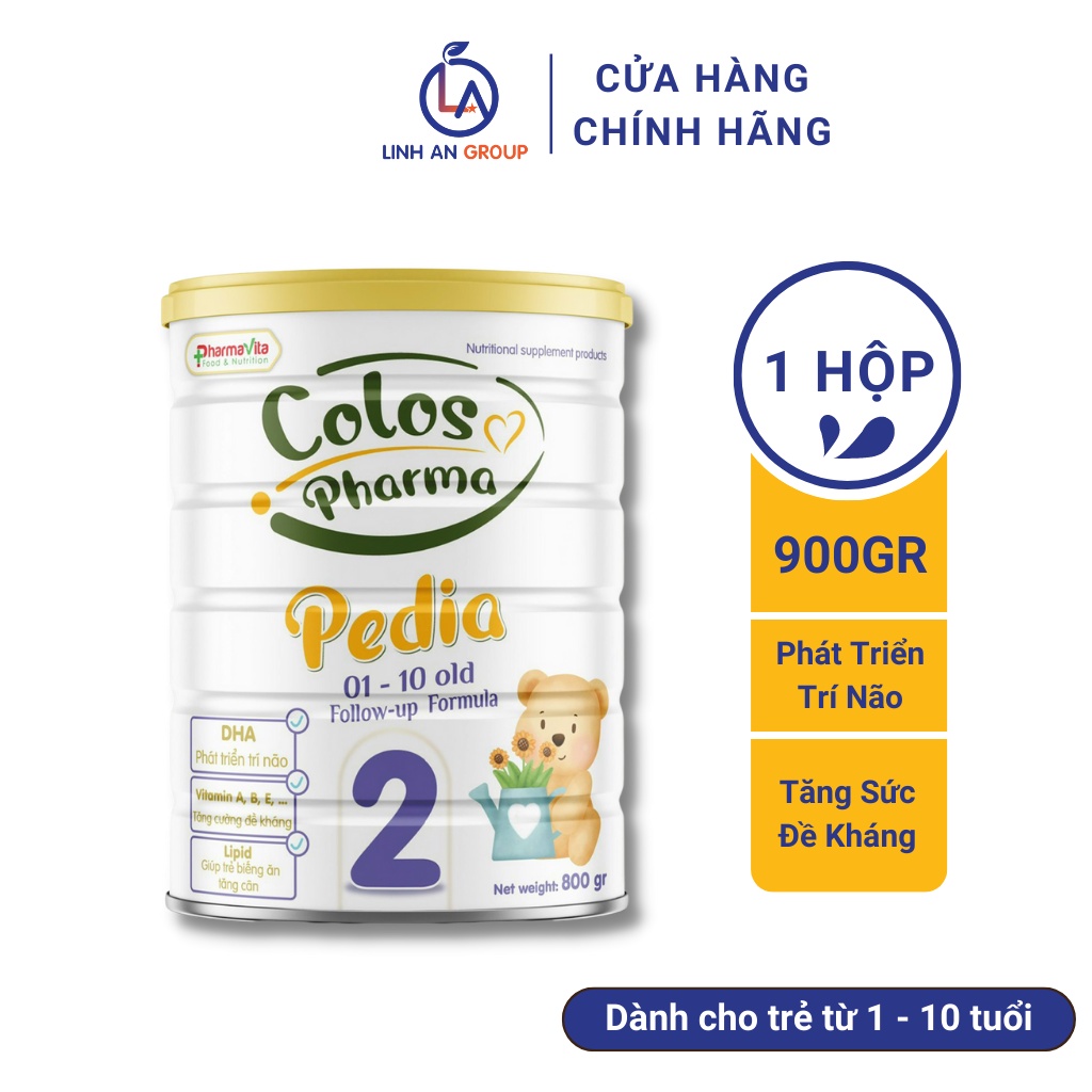 Sữa bột cho bé Colos Pharma Pedia 800gr giúp bé thông minh, khỏe mạnh ...