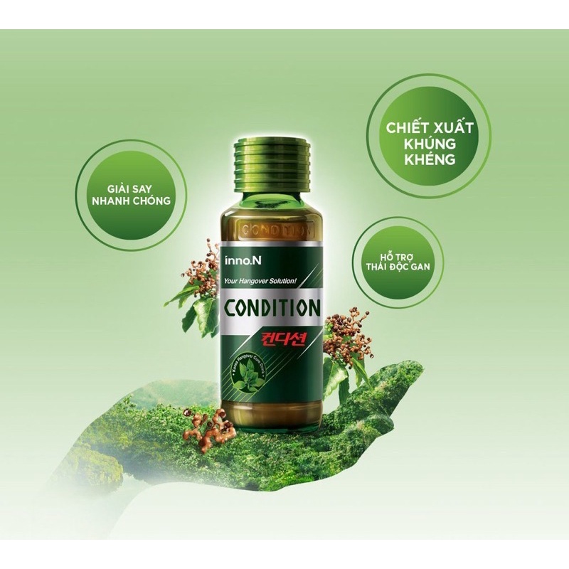 Nước uống giải rượu mát gan Condition Hàn Quốc chai 75ml | Shopee Việt Nam