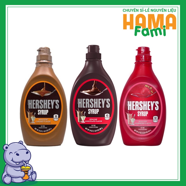 Sốt HERSHEY'S chai nhỏ 600g USA vị SOCOLA, DÂU, CARAMEL | Shopee Việt Nam
