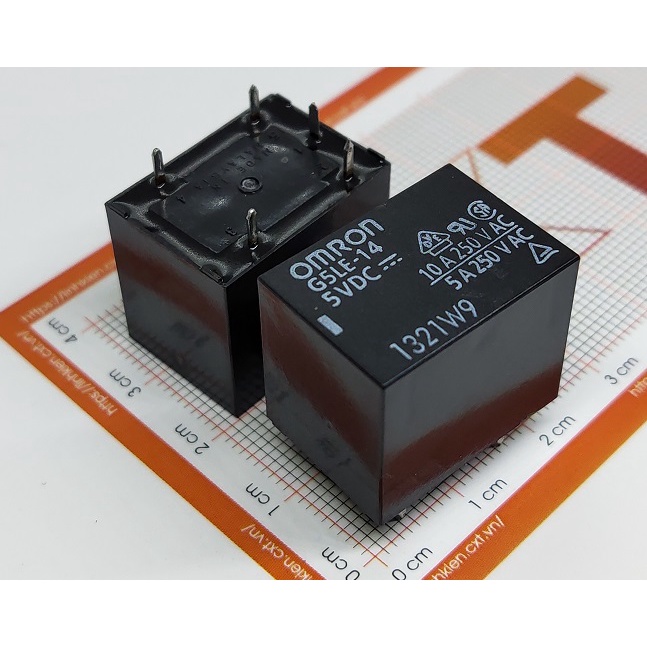 Omron Relay 10A 5V 12V (5 chân) G5LE-14-DC5 | Shopee Việt Nam