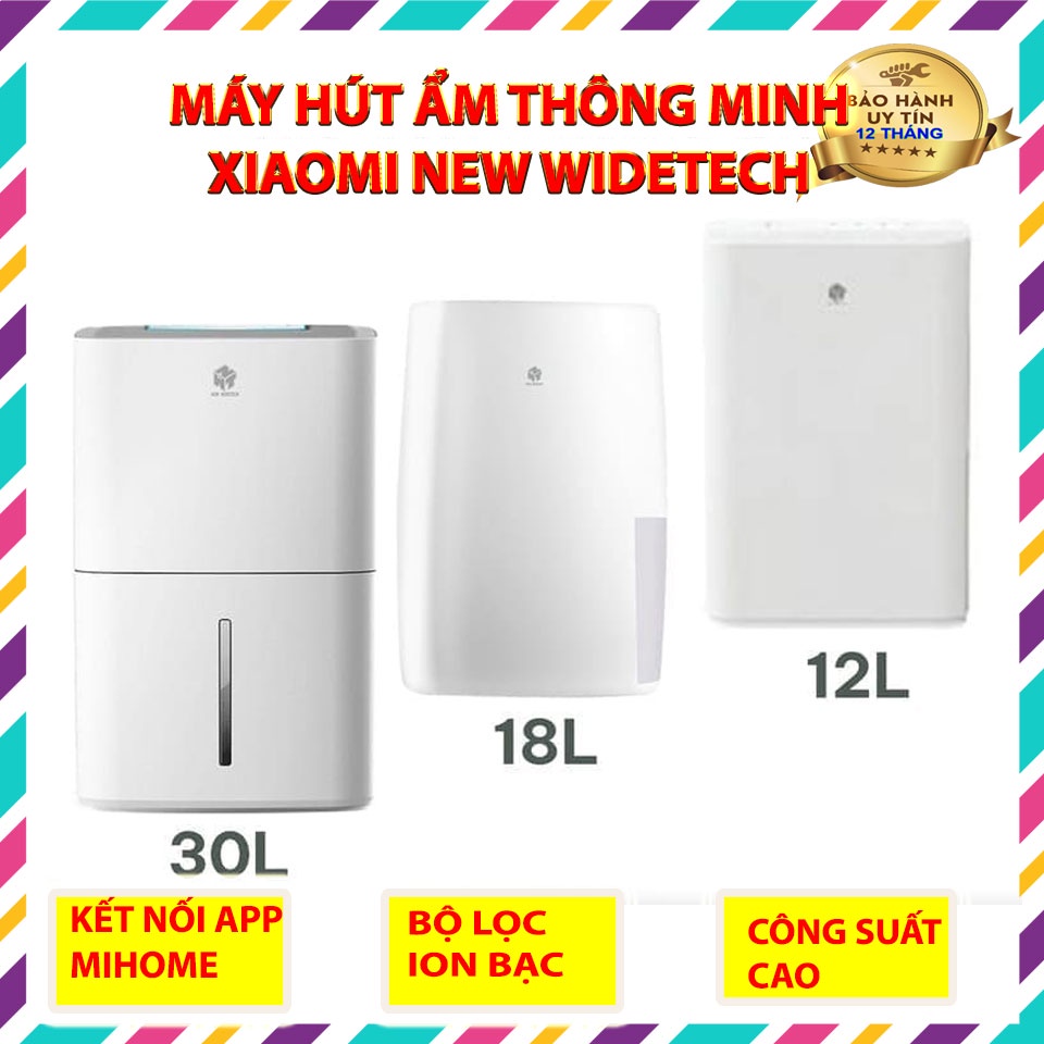 [Hỏa Tốc HN] Máy hút ẩm Xiaomi New Widetech 12L / 18L / 30L - Dùng app Mihome | Shopee Việt Nam