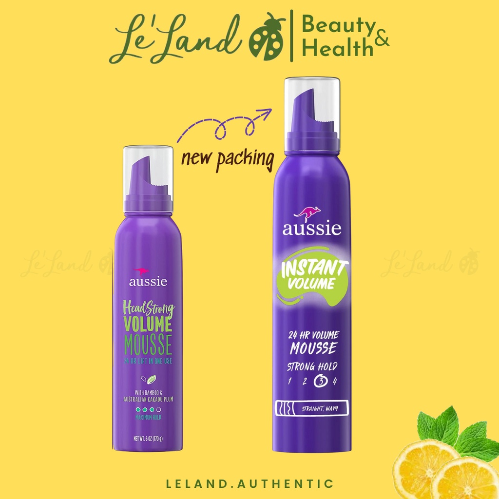 Mousse làm phồng và tạo kiểu tóc bồng bềnh Aussie mousse Volume 170g ...