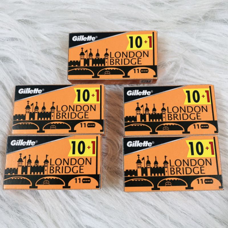 Combo 100 Lưỡi Dao lam GILLETTE LonDon Bridge + Kem Bọt Cạo Râu ...