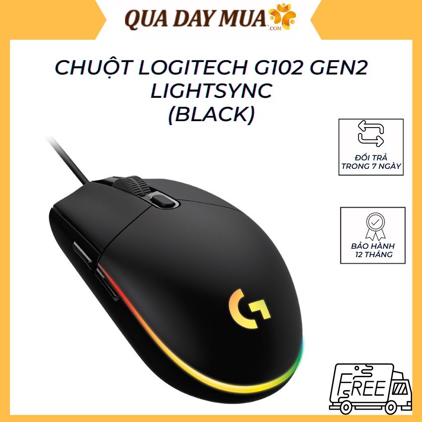 Chuột Gaming Logitech G102 gen 2 LIGHTSYNC Gaming Mouse - Hàng chính hãng | Shopee Việt Nam
