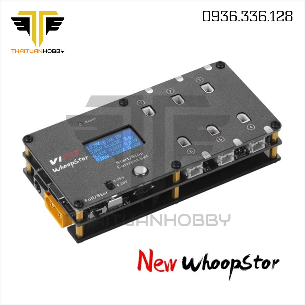 Vỉ Sạc Cân Bằng Pin Vifly Whoopstor V2 6 Cổng 1s 4.2v 4.35v | Shopee Việt Nam