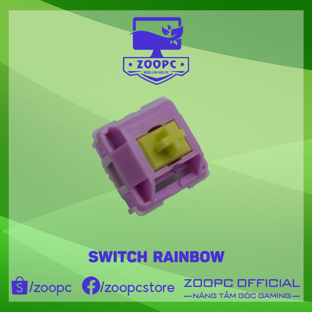 Switch Rainbow 5 Pin cực rẻ - Hỗ trợ Lube - ZOOPC Phím cơ | Shopee Việt Nam