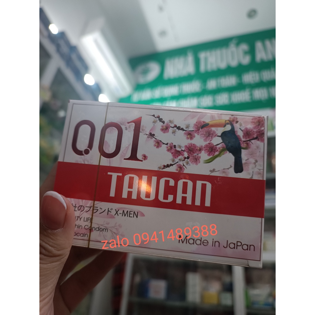 Bao cao su siêu mỏng TAUCAN bcs 001 kéo dai thời gian NHẬT BẢN hộp 10 ...