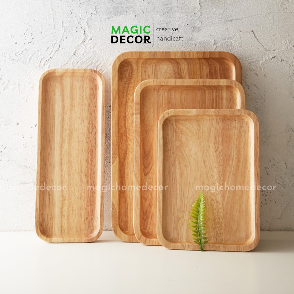 Khay gỗ decor đựng đồ ăn, Gỗ tần bì cao cấp phụ kiên chụp ảnh trang trí ...