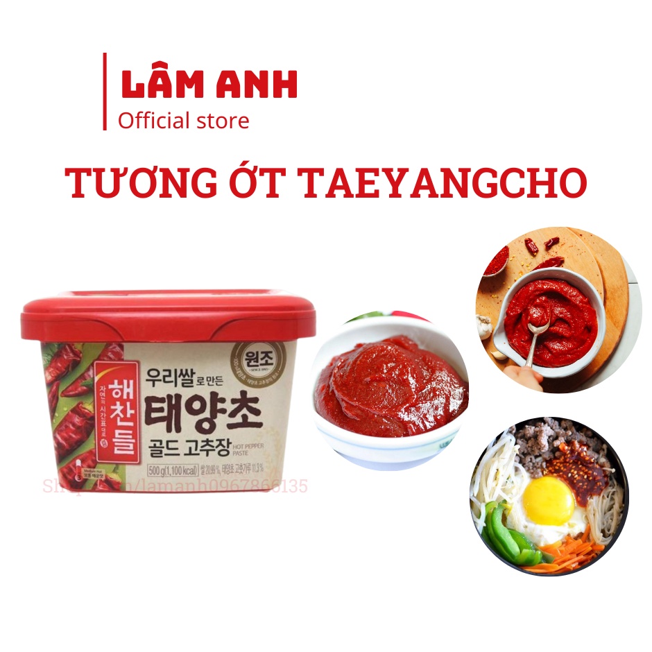 Tương Ớt Hàn Quốc Gochujang - Sốt Tương Ớt Trộn Cơm Taeyangcho 200g/500g | Shopee Việt Nam
