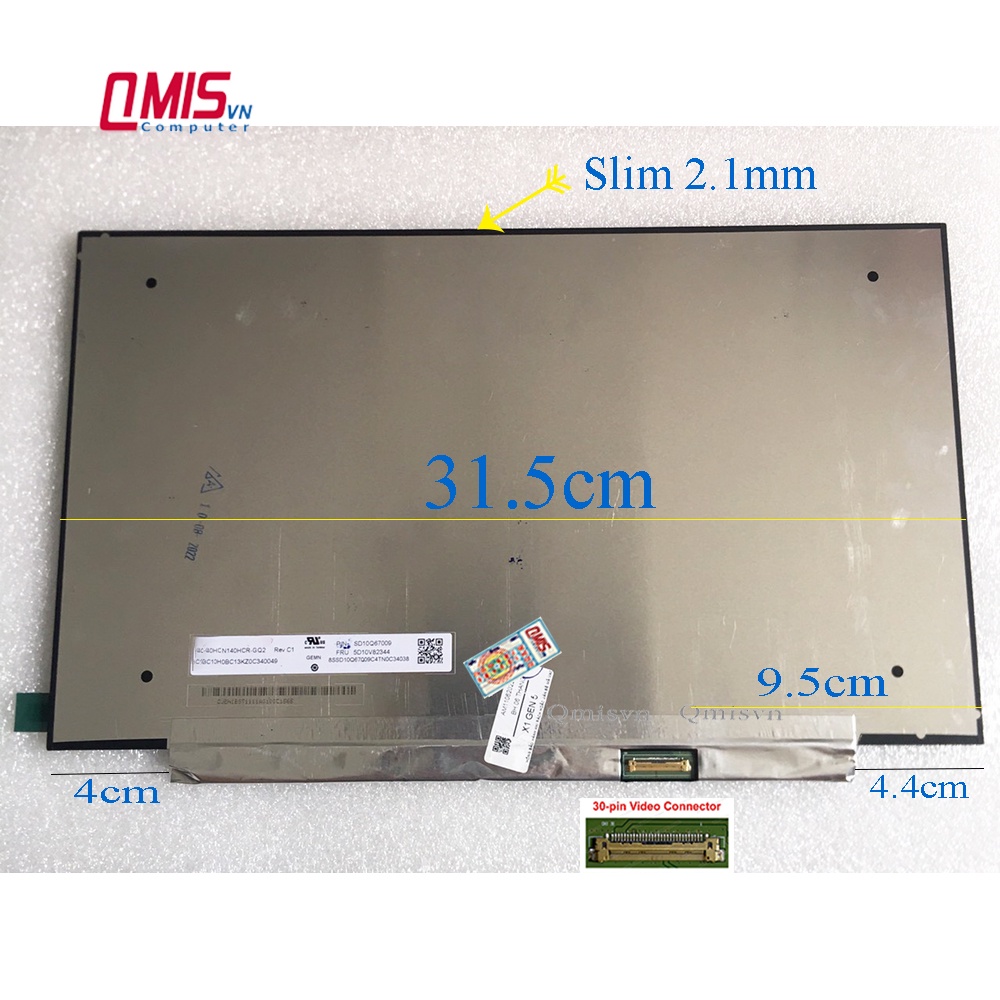 Màn hình laptop 14 inch led slim 30 pin, Độ sáng cao, 300 NITs 400 NITs ...