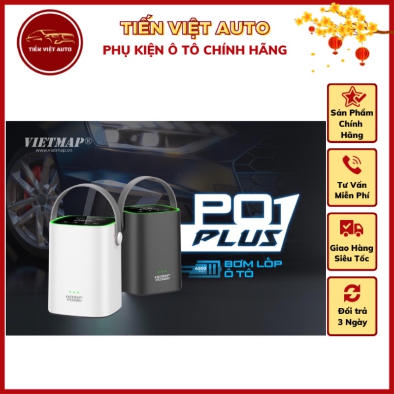 Bơm Lốp Điện Tử Đa Năng, Nhỏ Gọn Tích Hợp Pin Rời VIETMAP P01 PLUS | Shopee Việt Nam