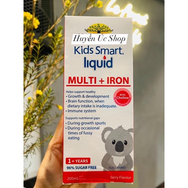 Sắt Nước Nature's Way Kids Smart Liquid Multi + Iron vị quả berry ...