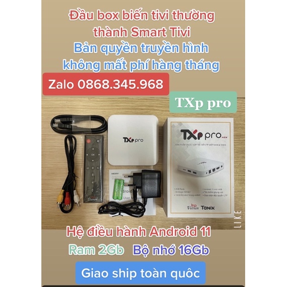 Đầu Tivi box TXp pro Ram2Gb bộ nhớ 16Gb | Shopee Việt Nam