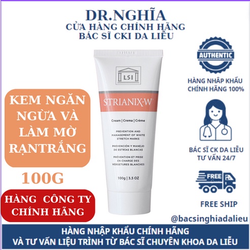 [HÀNG CHÍNH HÃNG] Kem chống rạn da STRIANIX-W 100g phòng và làm mờ RẠN ...